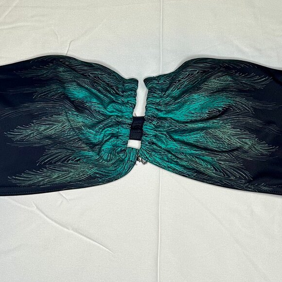 Victoria's Secret | Swim | Victorias Secret Bikini Top Size L Gorgeous Dark Blue And Teal Design ...